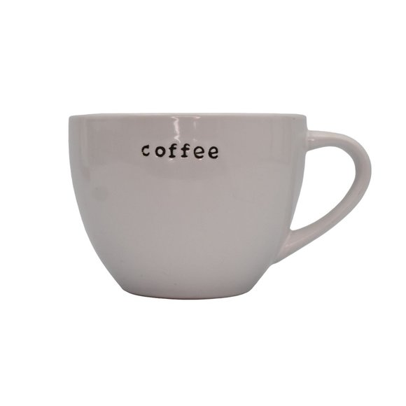 Pottery Barn | Dining | Pottery Barn Coffee House Mug Embossed Coffee ...
